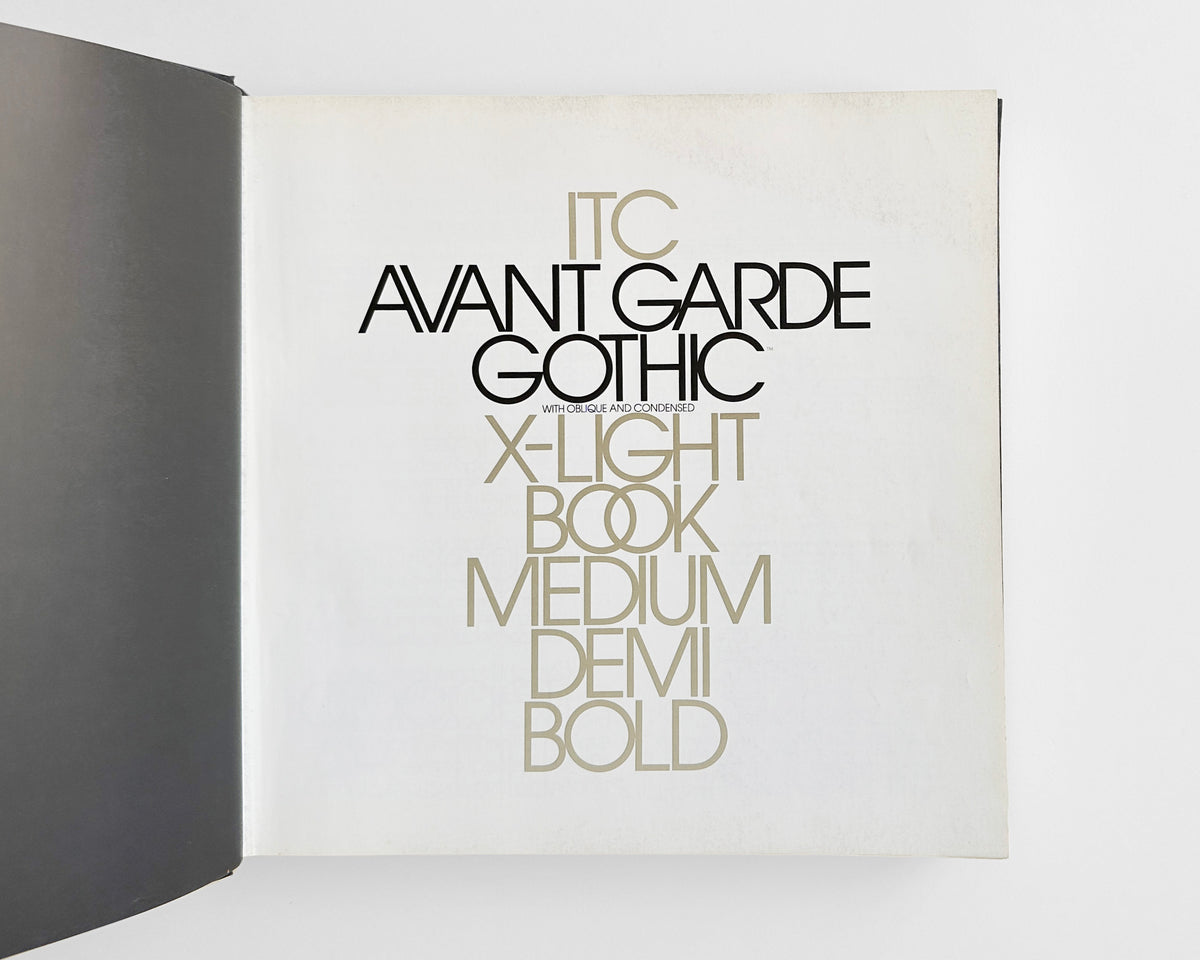 The ITC (International Typeface Corporation) Typeface Collection, 1980 – Display, Graphic Design ...