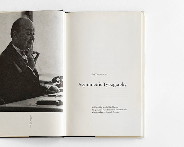 Asymmetric Typography, 1967 by Jan Tschichold [Ruari McLean, 1st Engli ...