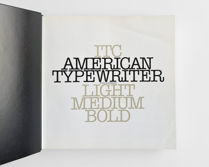 The ITC (International Typeface Corporation) Typeface Collection, 1980 ...