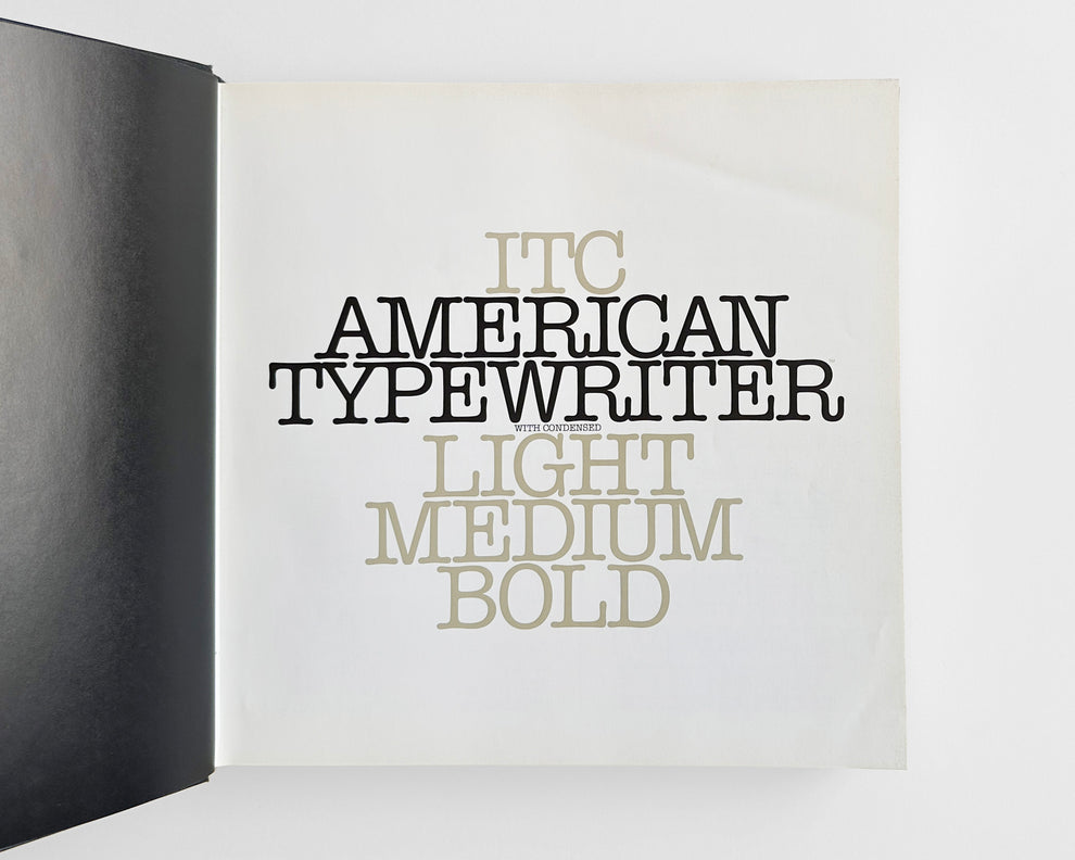 The ITC (International Typeface Corporation) Typeface Collection, 1980 ...