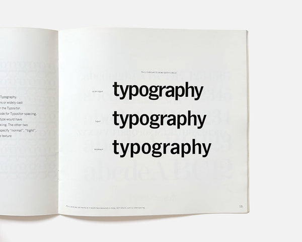 Typositor Typography / A New Typography by Aaron Burns, 1965 [Referenc ...