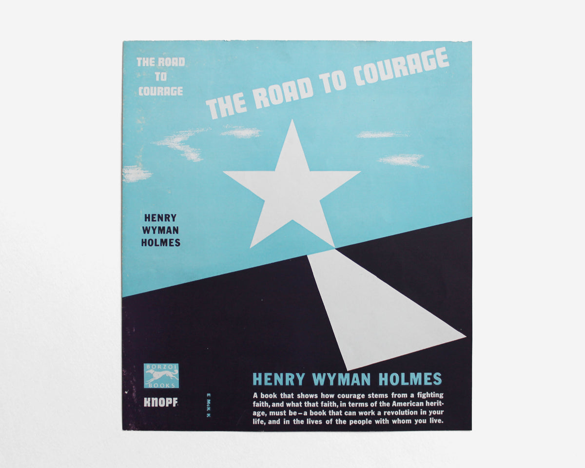 The Road to Courage, 1943 Dust Jacket Proof [Edward McKnight Kauffer ...